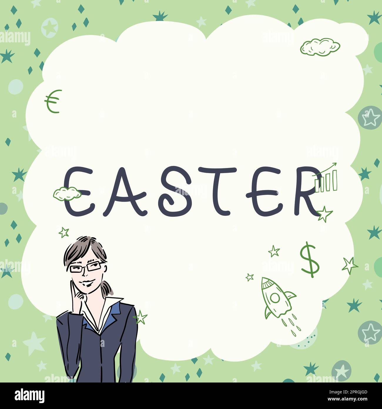 Hand writing sign Easter, Business approach holiday commemorating the ...