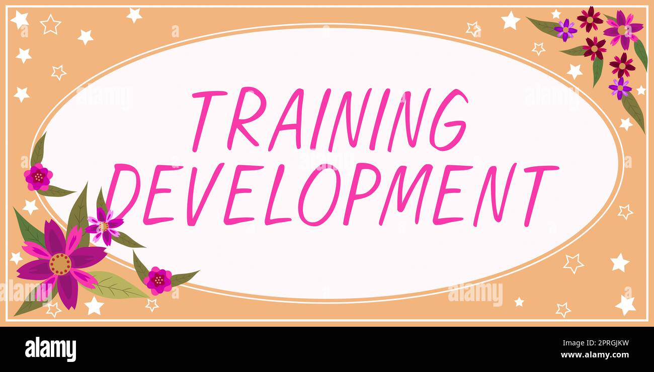 Inspiration showing sign Training Development, Concept meaning Learn ...