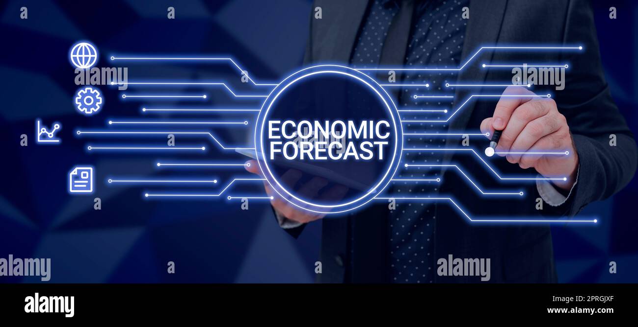 Conceptual caption Economic ForecastProcess of making predictions about ...