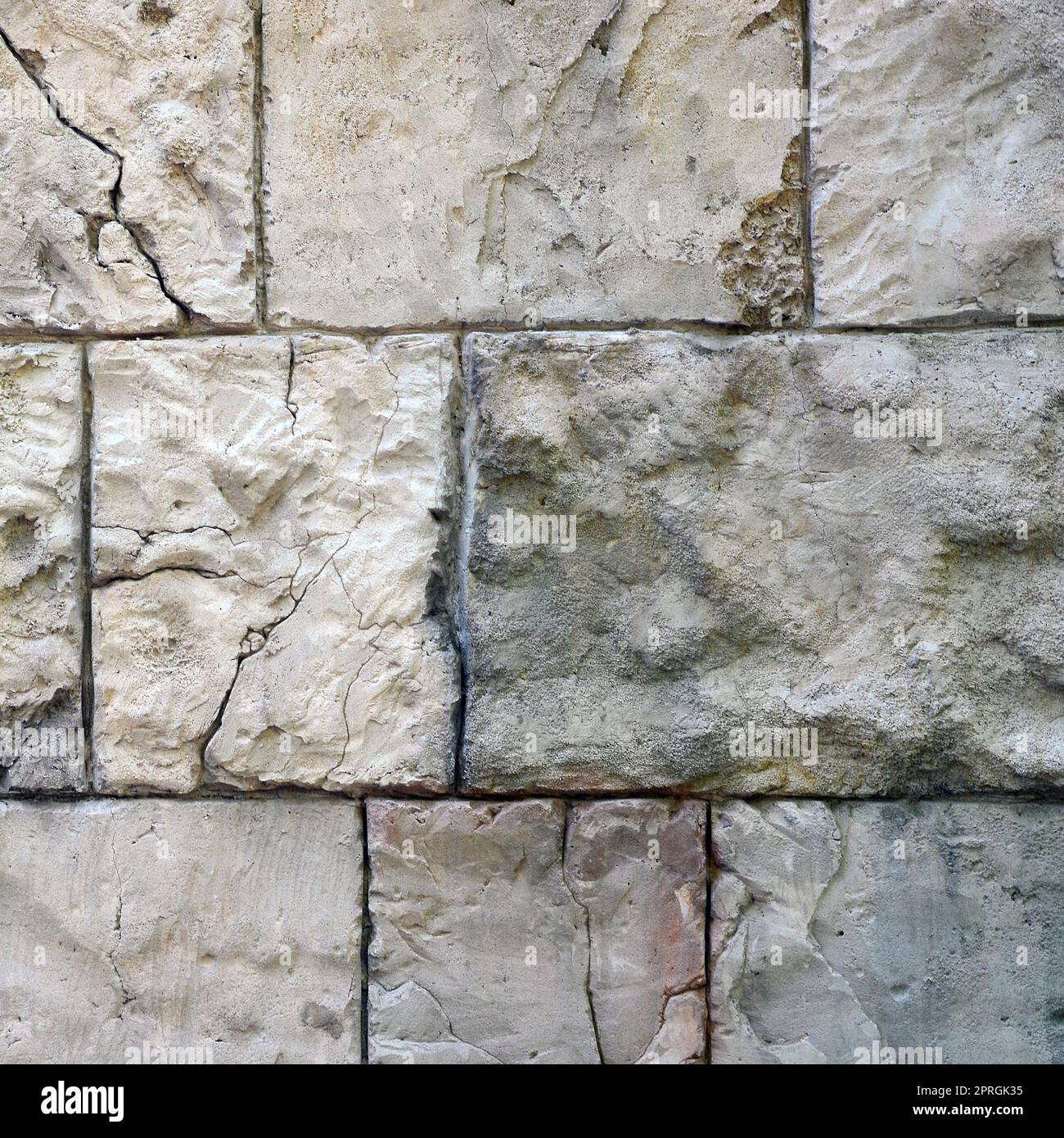 Fragment of ancient walls of fortification with large boulders. Big ...