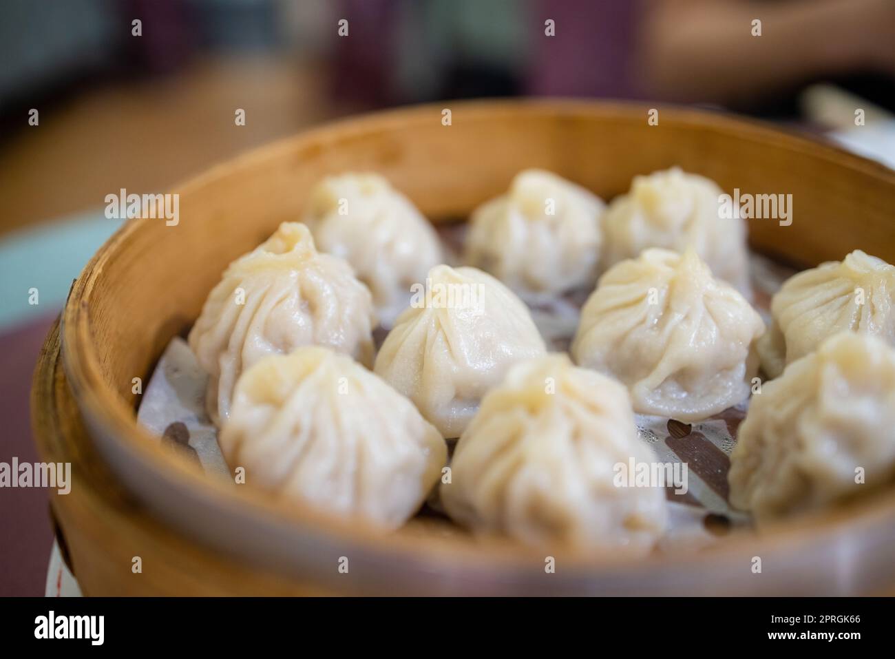 Taiwan cuisine steamed soup bun in basket Stock Photo - Alamy