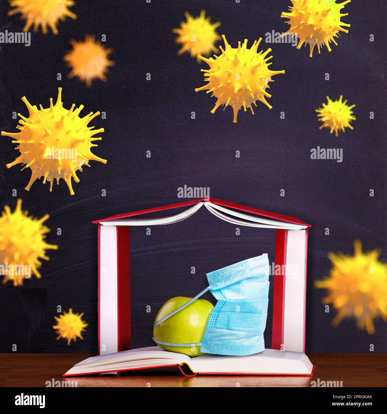 Welcome back to school after corona pandemic Stock Photo - Alamy