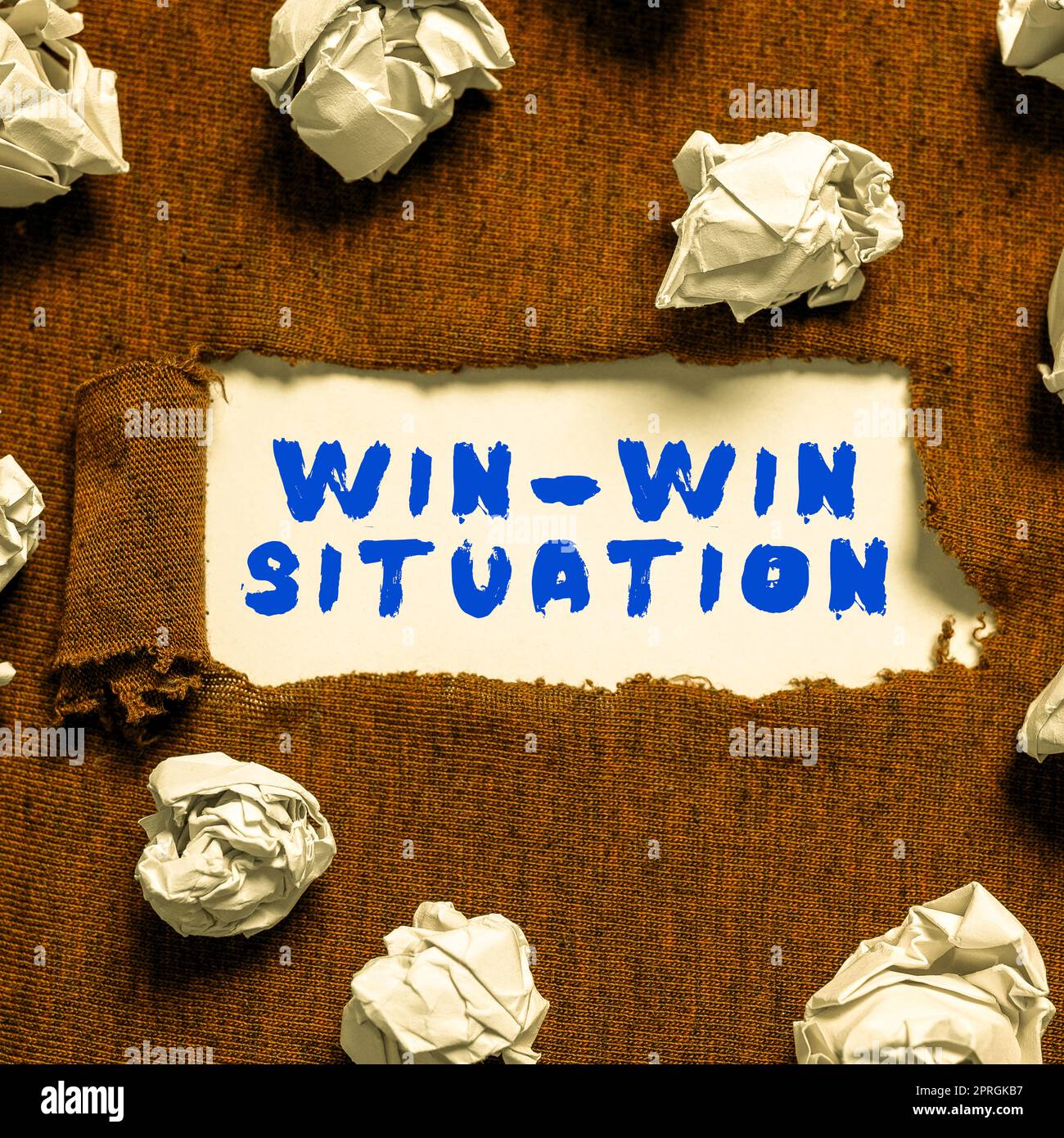 Hand writing sign Win Win Situation, Business overview time allocated ...