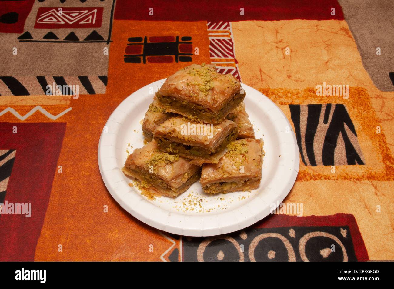 Delicious greek Italian gourmet dessert known as baklava Stock Photo ...