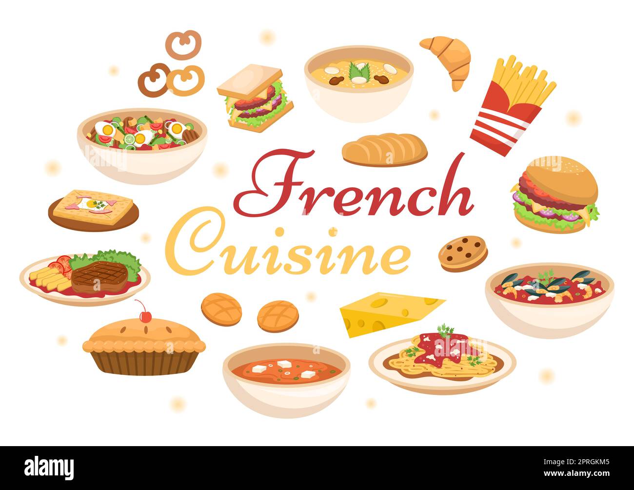 French Cuisine Restaurant with Various Traditional or National Food ...