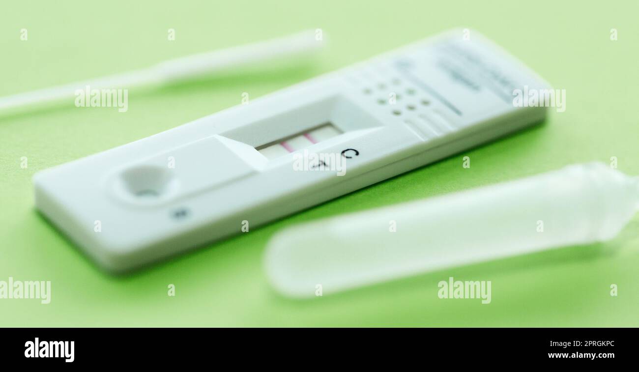 Positive test result by using rapid test device for COVID-19 Stock ...