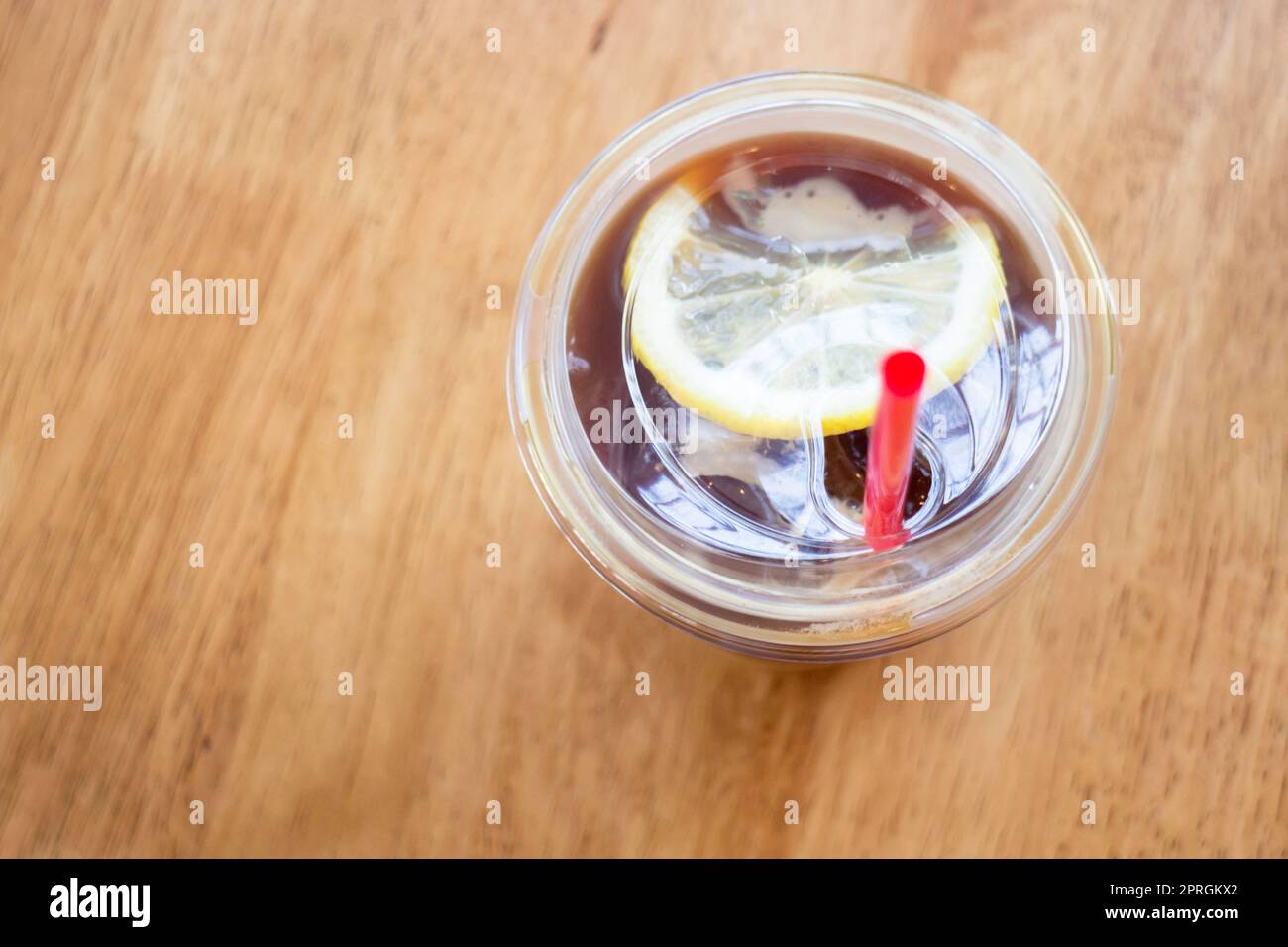 Glass of honey lemon americano, stock photo Stock Photo - Alamy