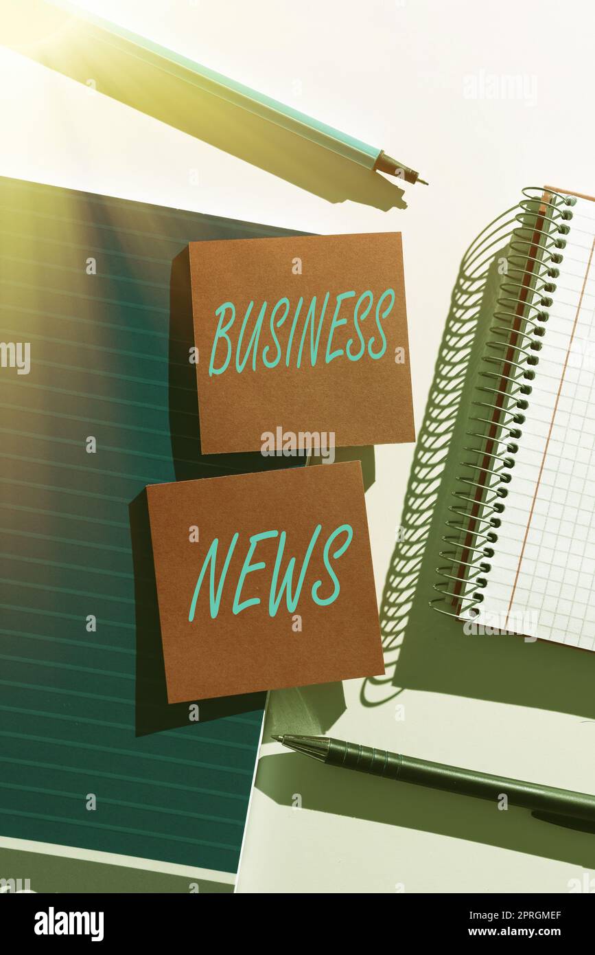 Sign displaying update business hi-res stock photography and images - Alamy