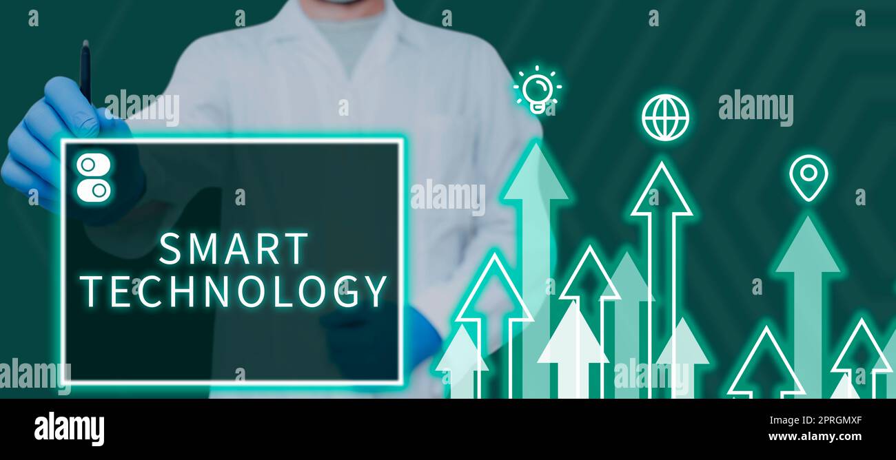 Conceptual display Smart Technology, Business concept used to protect ...