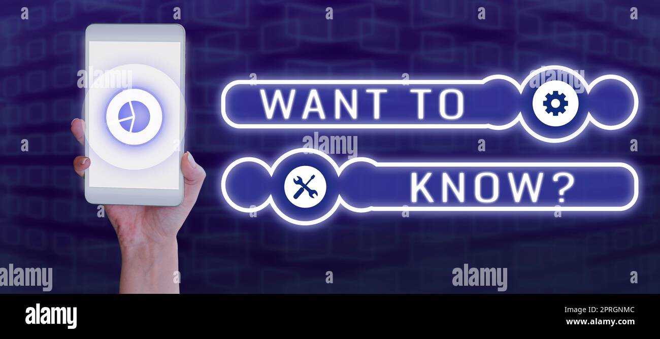 Text showing inspiration Want To Know Question, Business overview ...