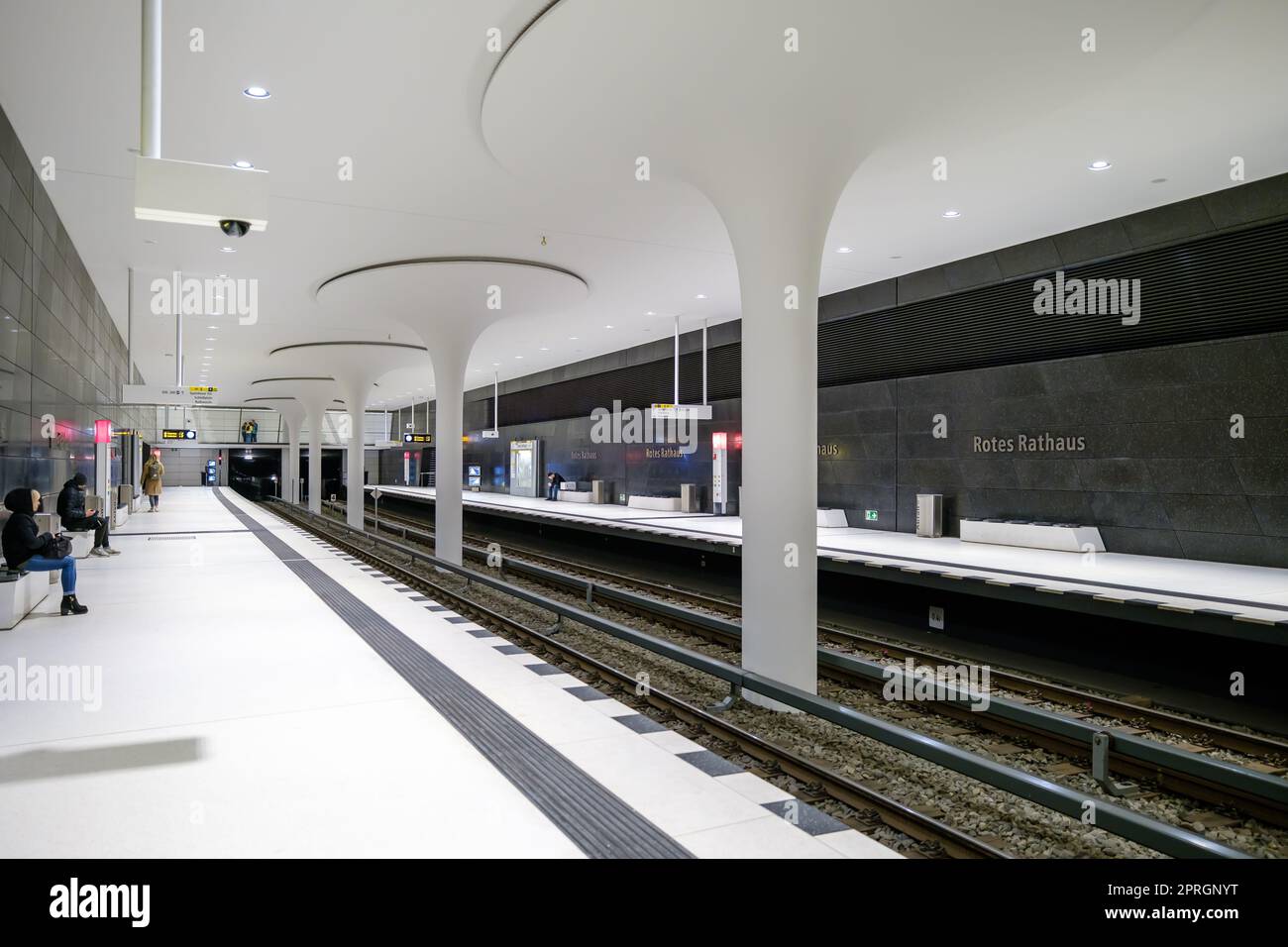 Berlin, Germany - April 18, 2023 : View of the underground railway ...