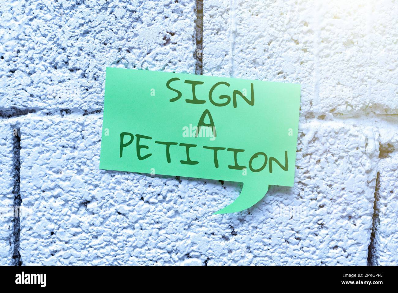 Text sign showing Sign A Petition. Business approach Support a cause by ...