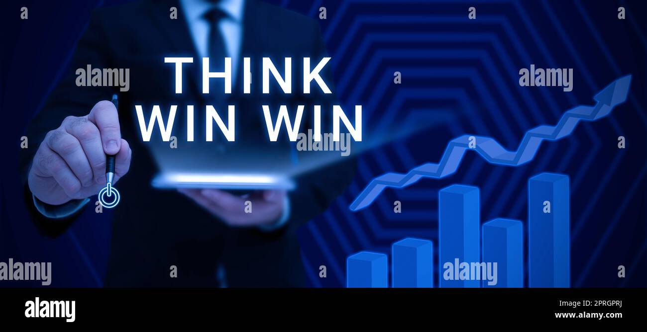 Conceptual display Think Win Win, Business idea Request for information ...