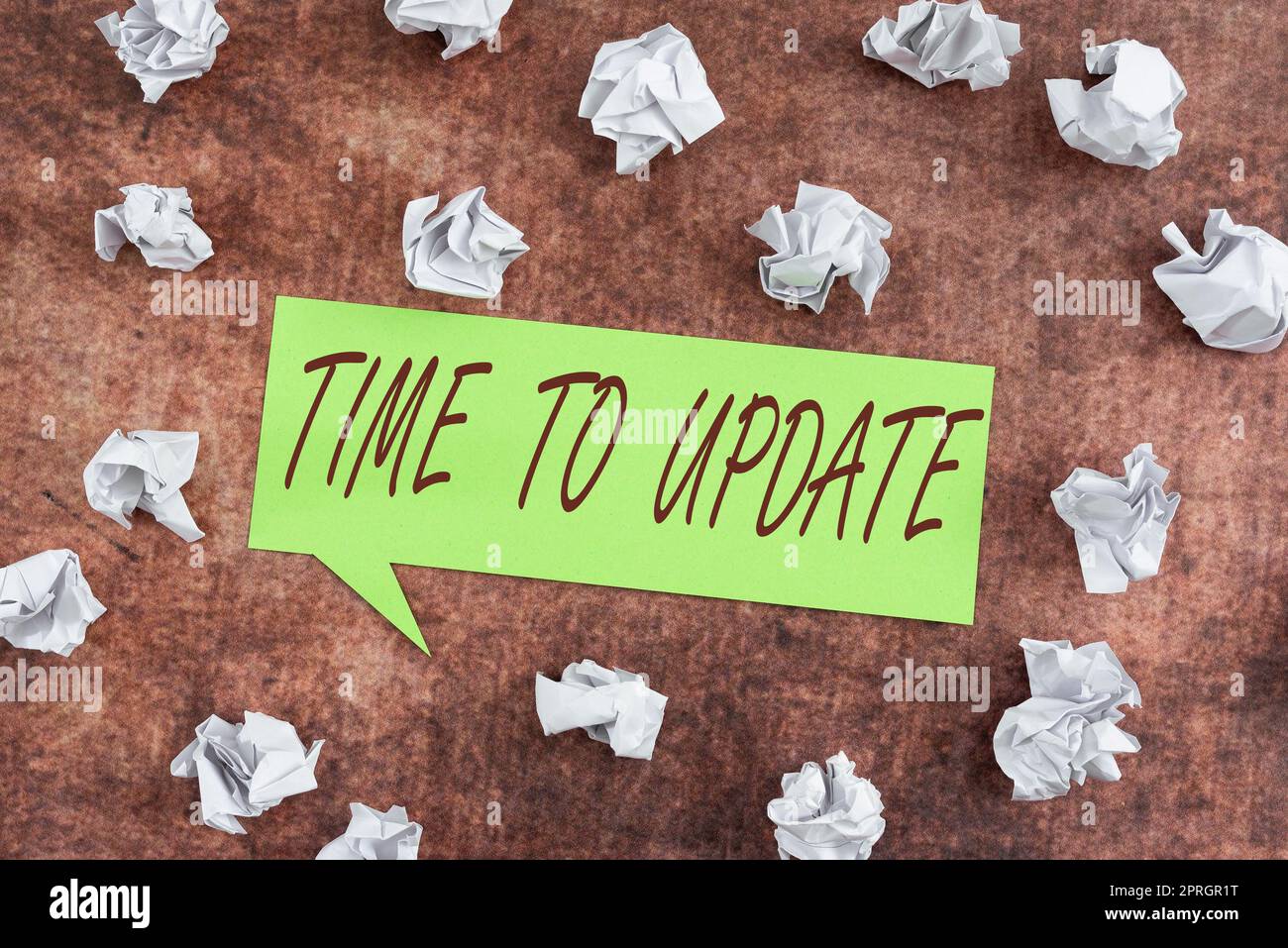 Text caption presenting Time To Update. Word Written on The latest ...