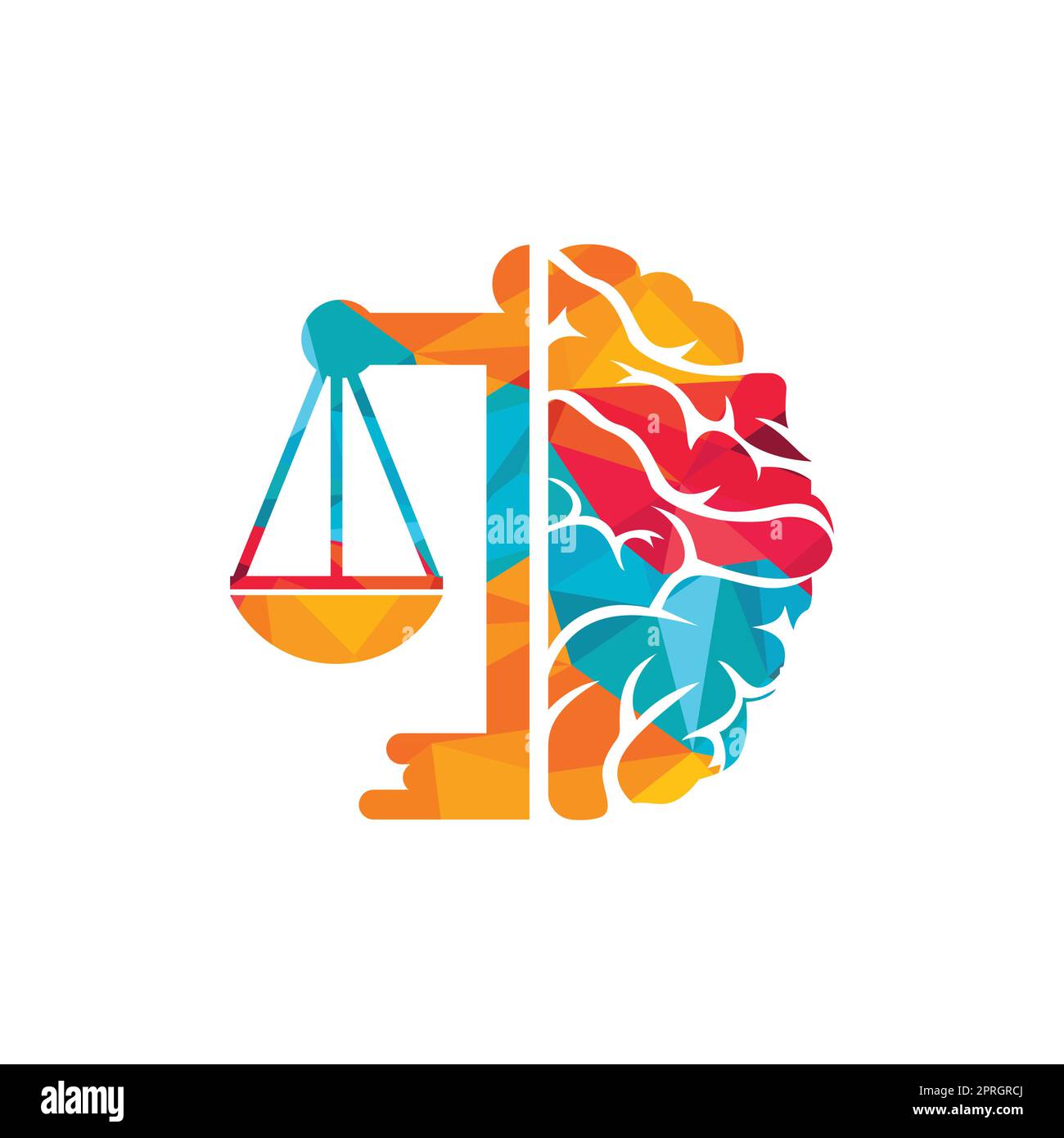 Brain law vector logo design. Smart law firm logo concept Stock Vector ...