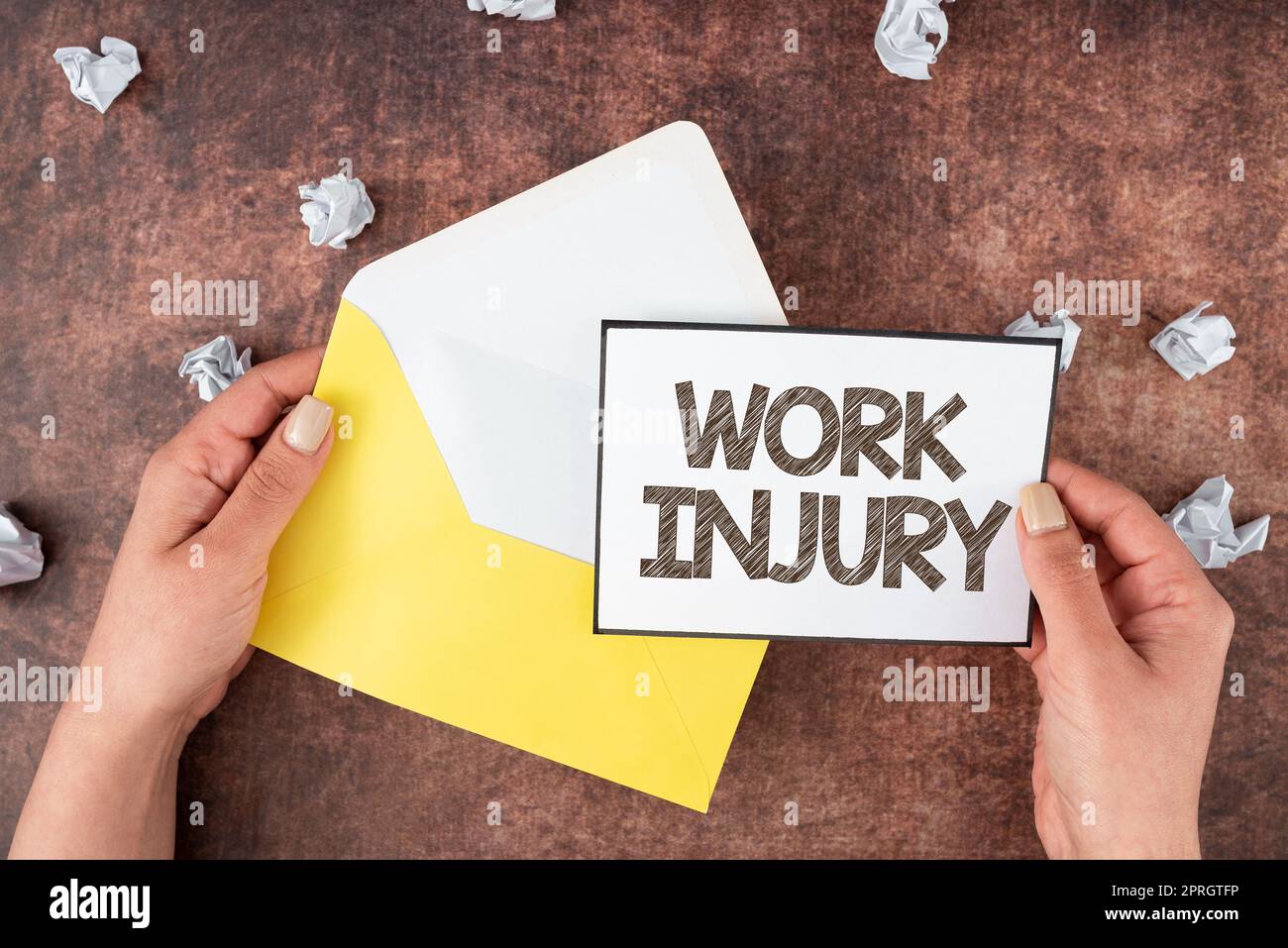 Writing displaying text Work Injury, Word for Accident in job Danger ...