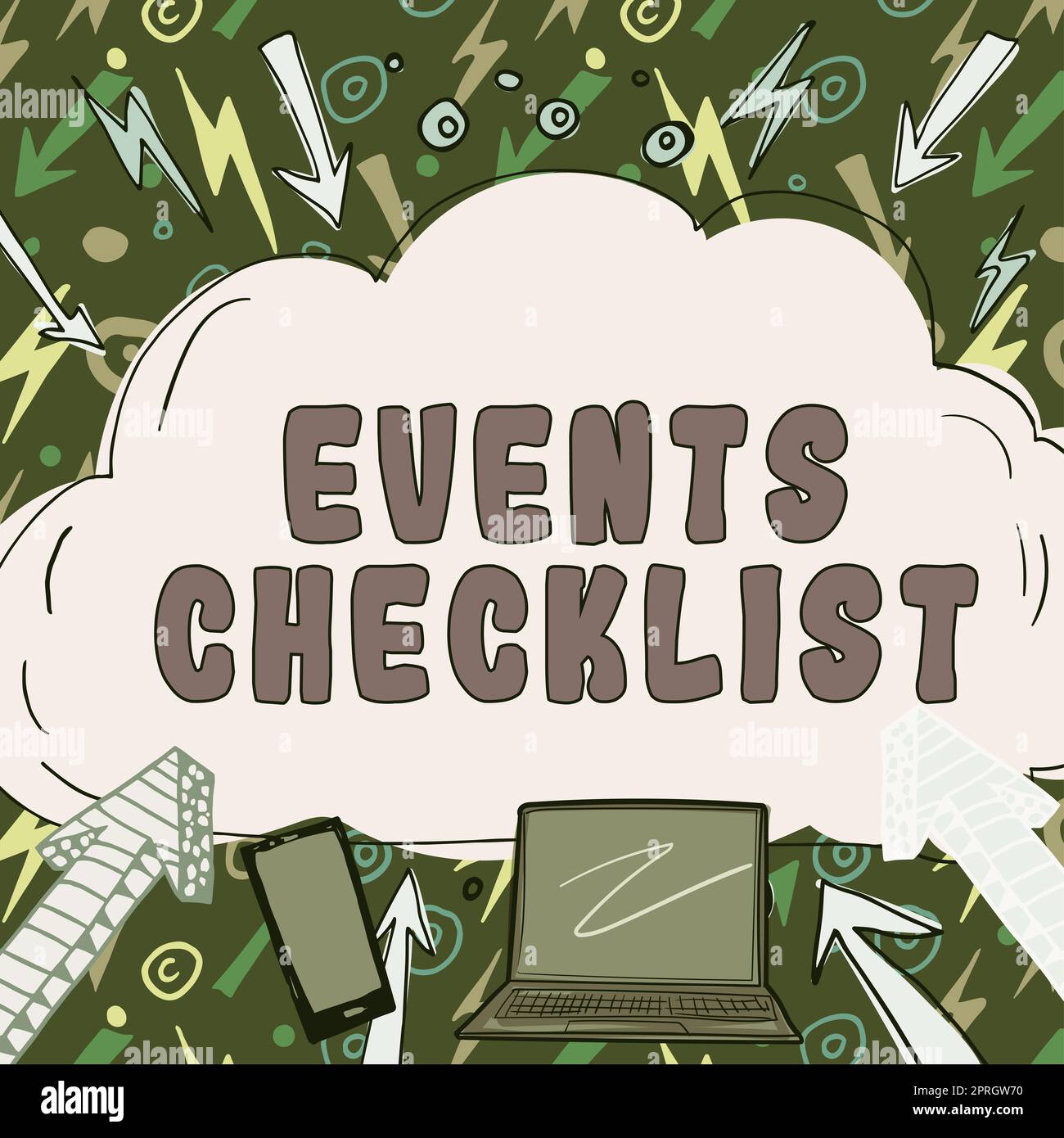 Conceptual display Events Checklist, Internet Concept invaluable tool ... Conceptual display Events Checklist, Internet Concept invaluable tool ...