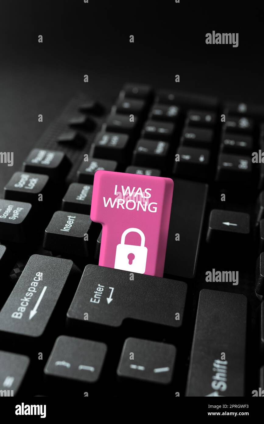 Text showing inspiration I Was Wrong. Business overview Acceptance of a ...