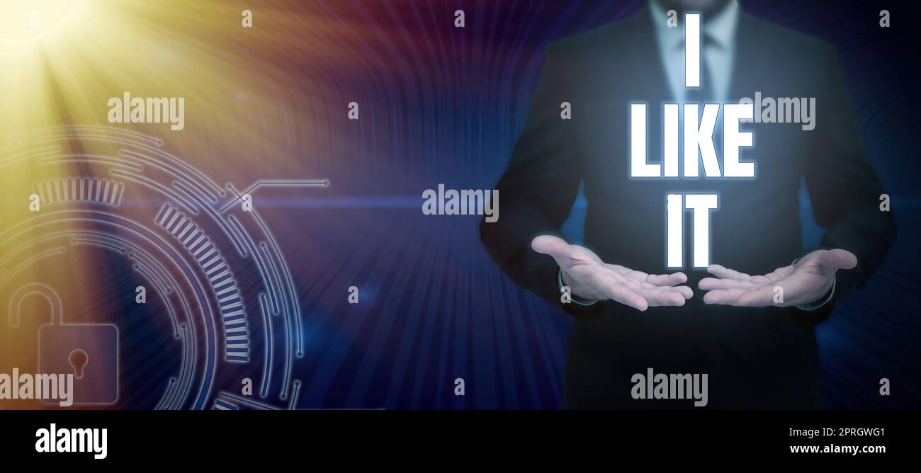 Conceptual caption I Like It. Concept meaning To be pleased with ...