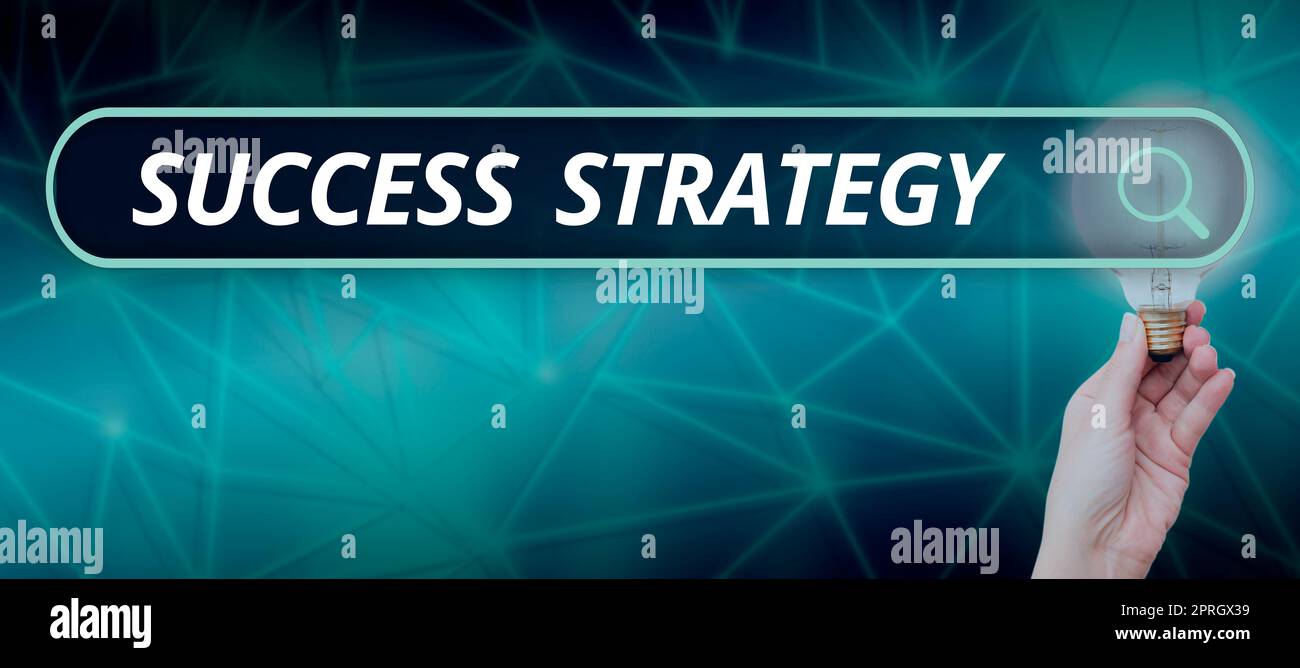 Text showing inspiration Success Strategy, Business showcase provides ...