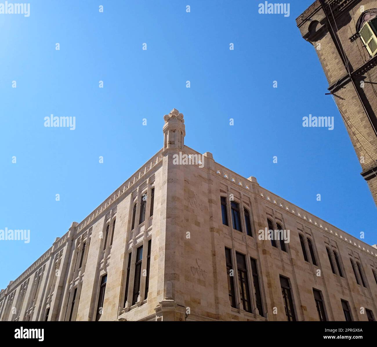historical monuments of the city of Cagliari in Sardinia Stock Photo ...