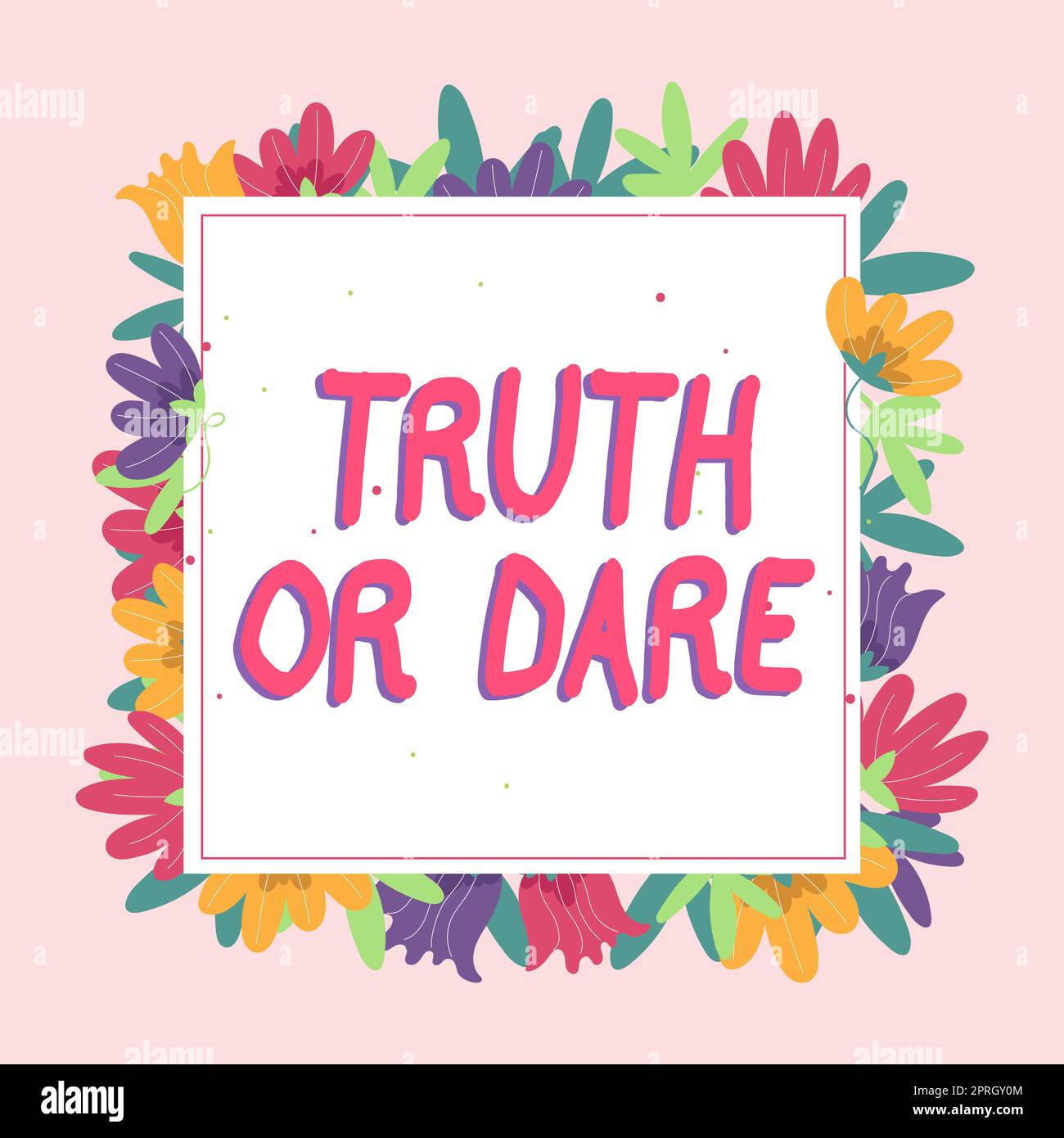 Conceptual display Truth Or Dare, Internet Concept Tell the actual ...