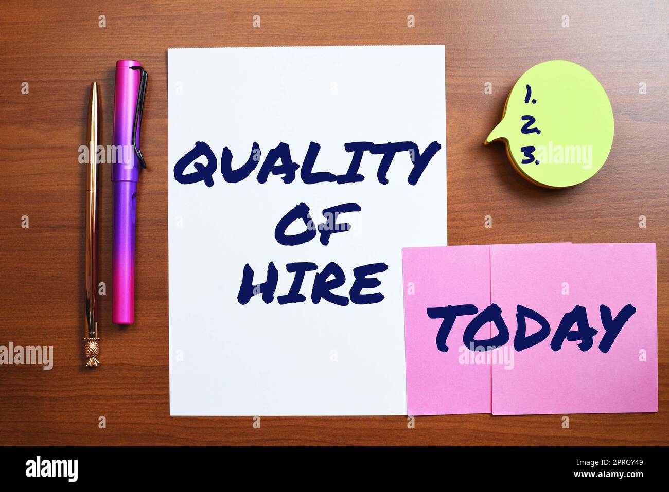 Conceptual caption Quality Of Hire. Business concept Good professionals ...