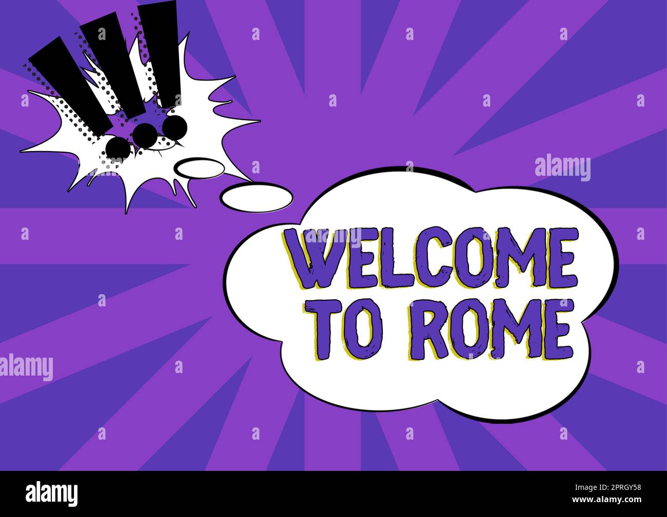 Text caption presenting Welcome To Rome, Conceptual photo Arriving to ...