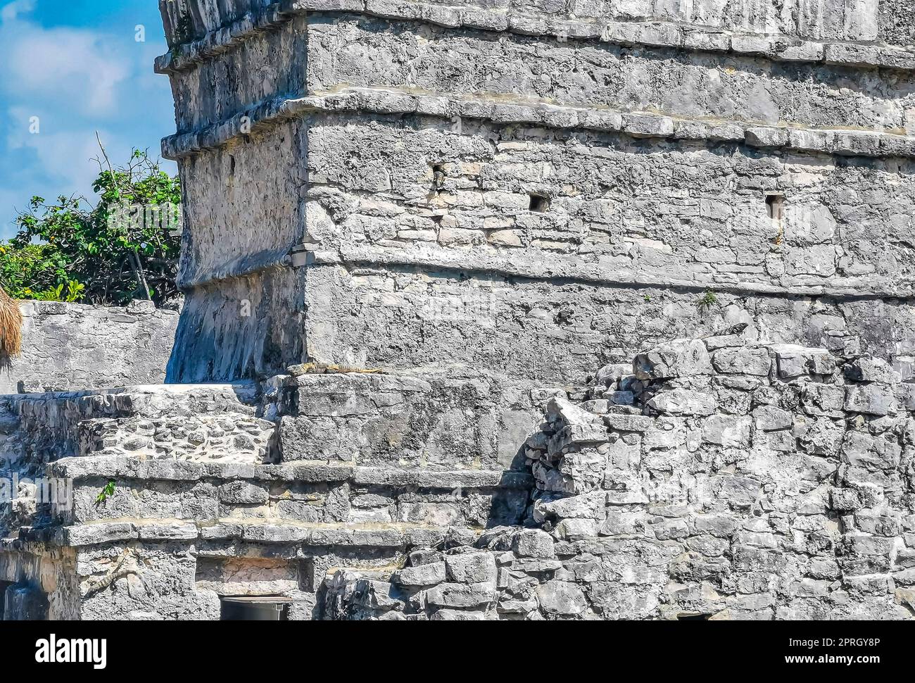 Ancient Tulum ruins Mayan site temple pyramids artifacts seascape ...
