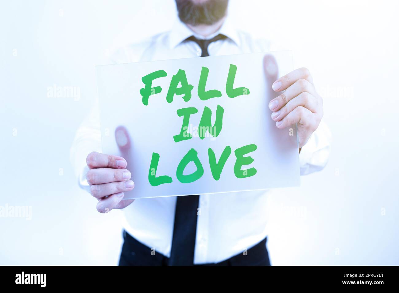 Conceptual display Fall In Love. Word Written on Feeling loving ...