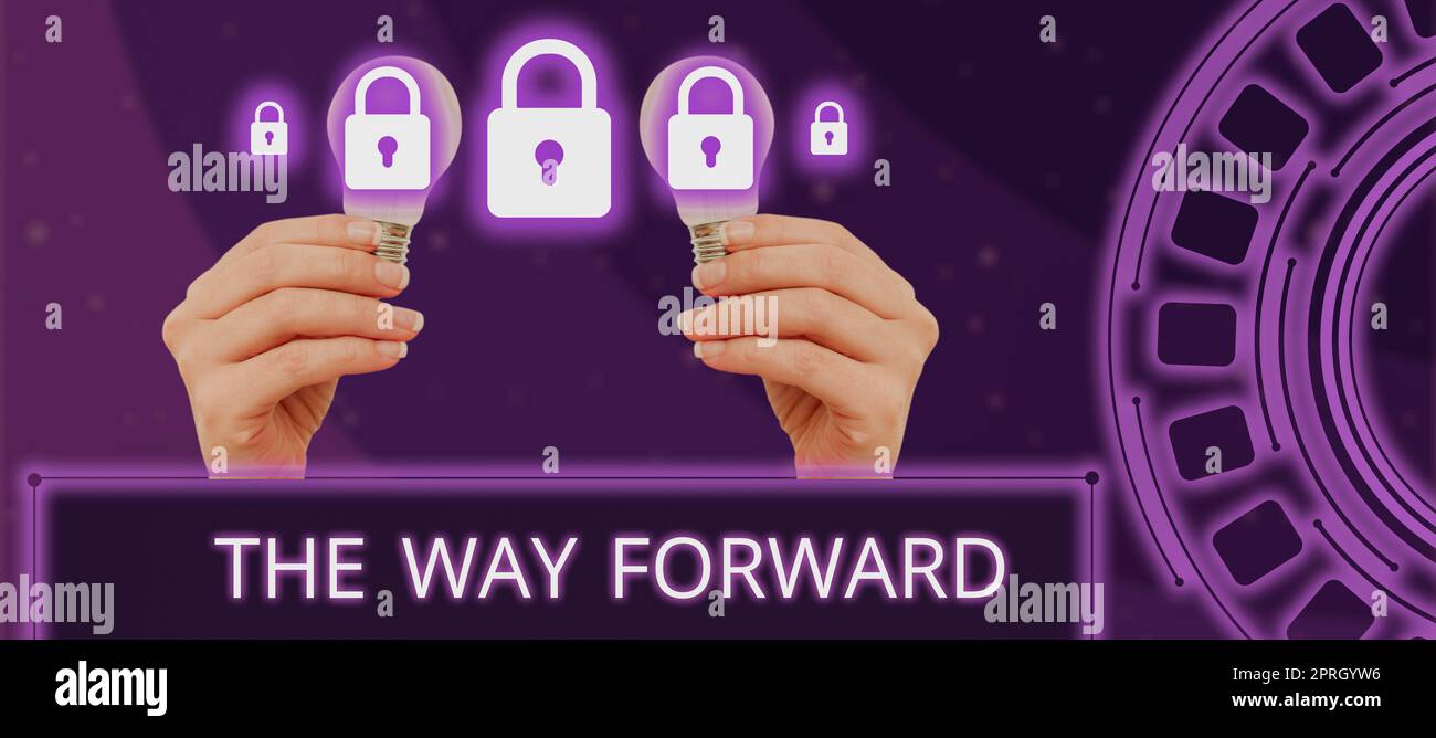 Inspiration showing sign The Way Forward. Business concept Direction to ...