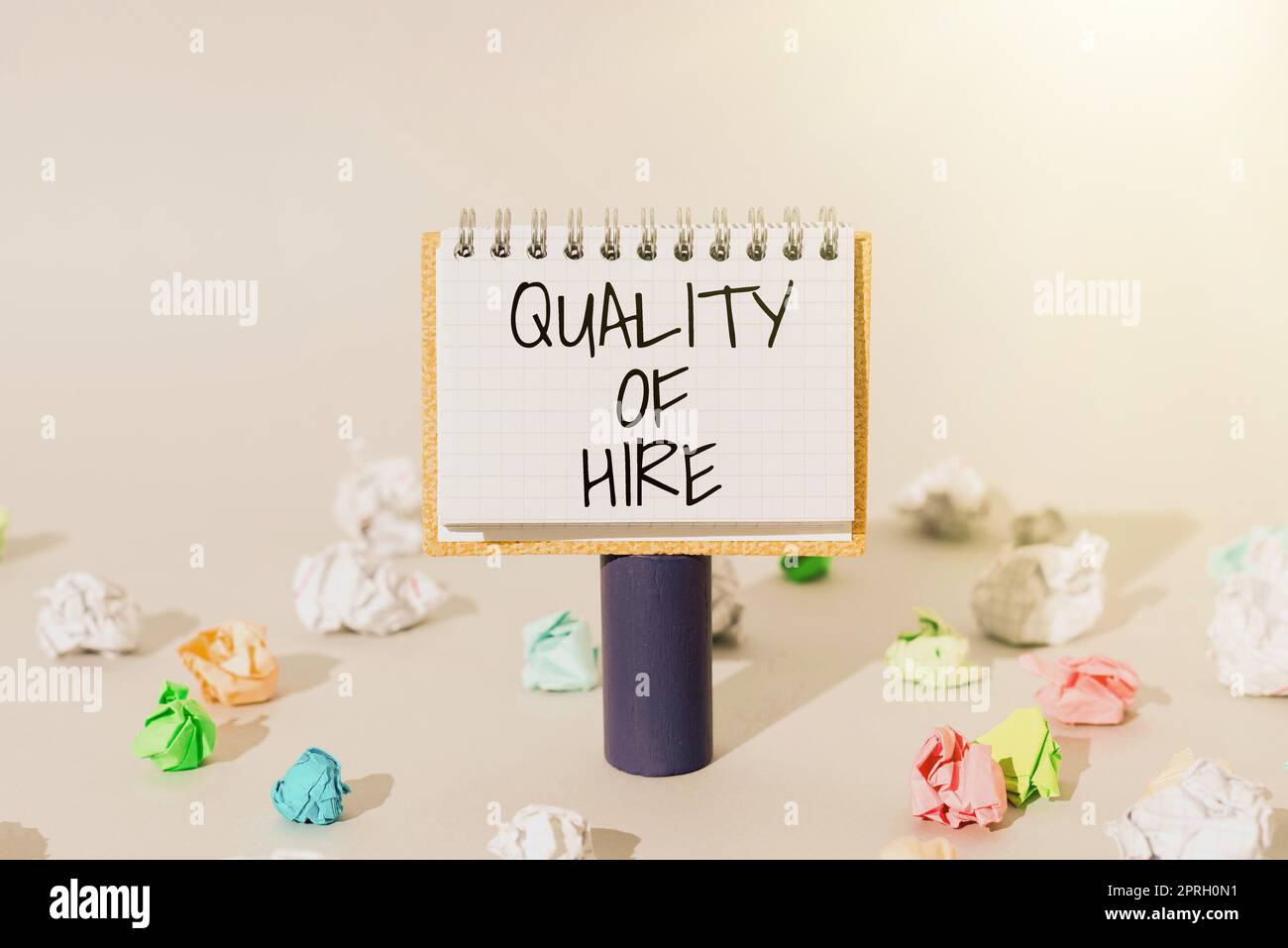 Text caption presenting Quality Of Hire. Business showcase Good ...