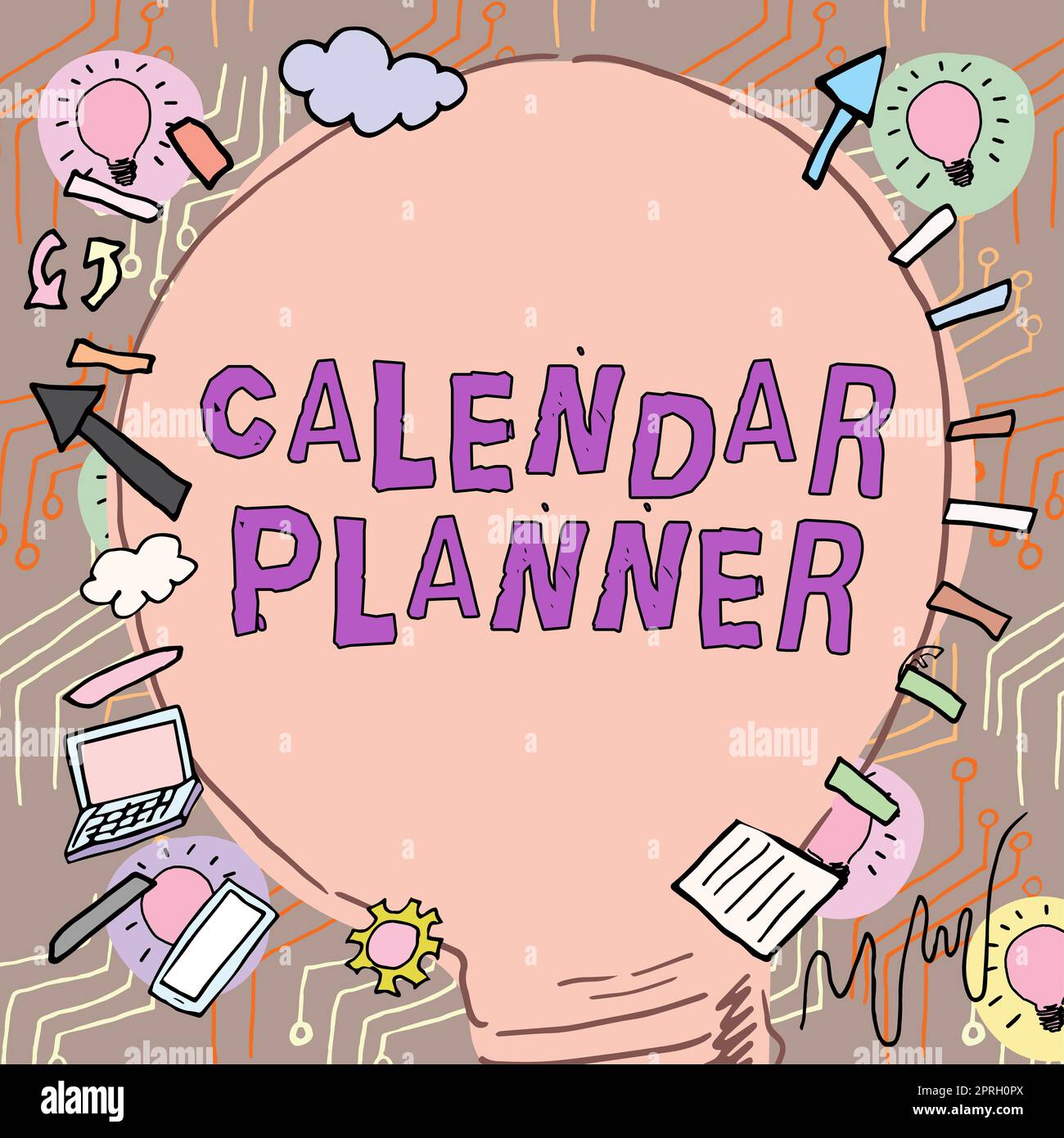 Handwriting text Calendar Planner, Word for transaction will be through ...