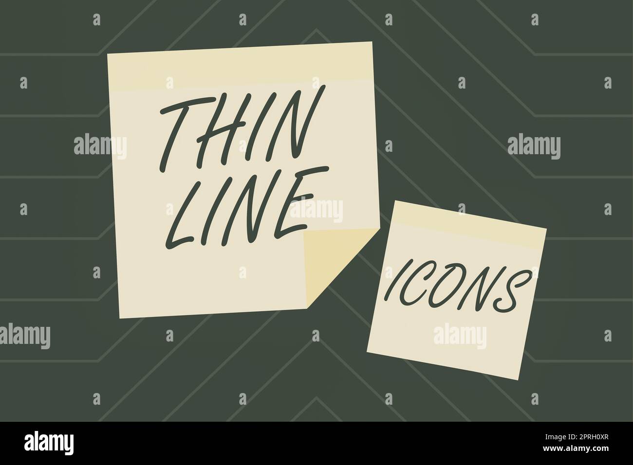 Text caption presenting Thin Line Icons, Concept meaning Symbols used ...
