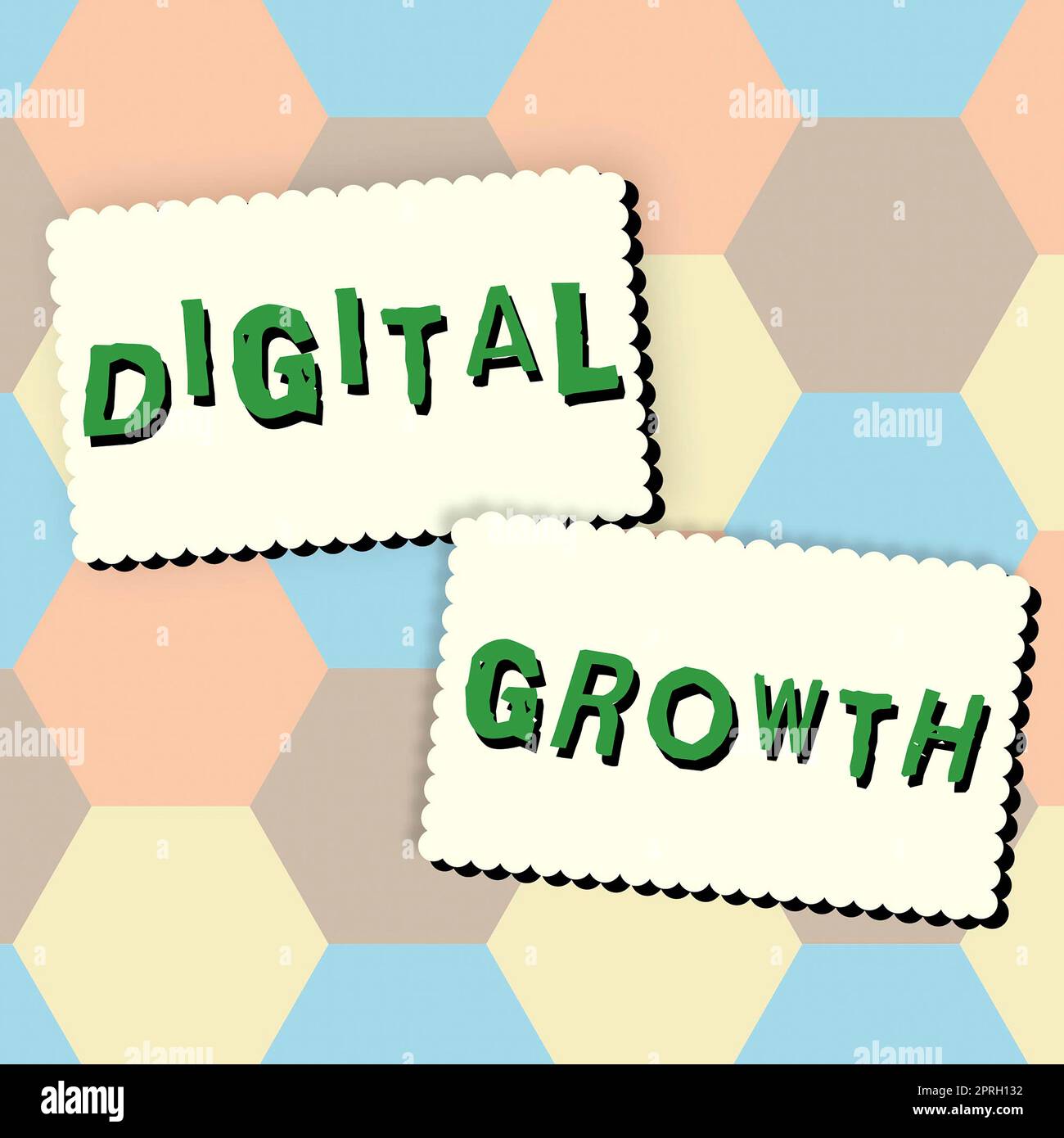 Conceptual caption Digital Growth, Internet Concept early stages of ...
