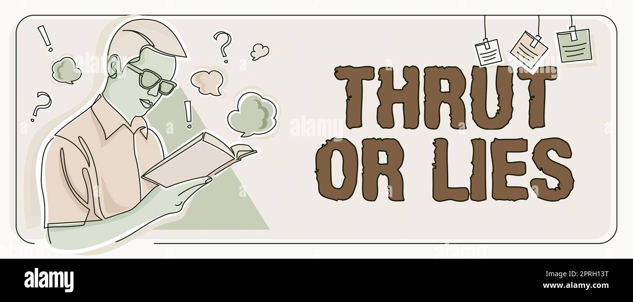 Conceptual display Truth Or Lies, Internet Concept Decide between a ... Conceptual display Truth Or Lies, Internet Concept Decide between a ...
