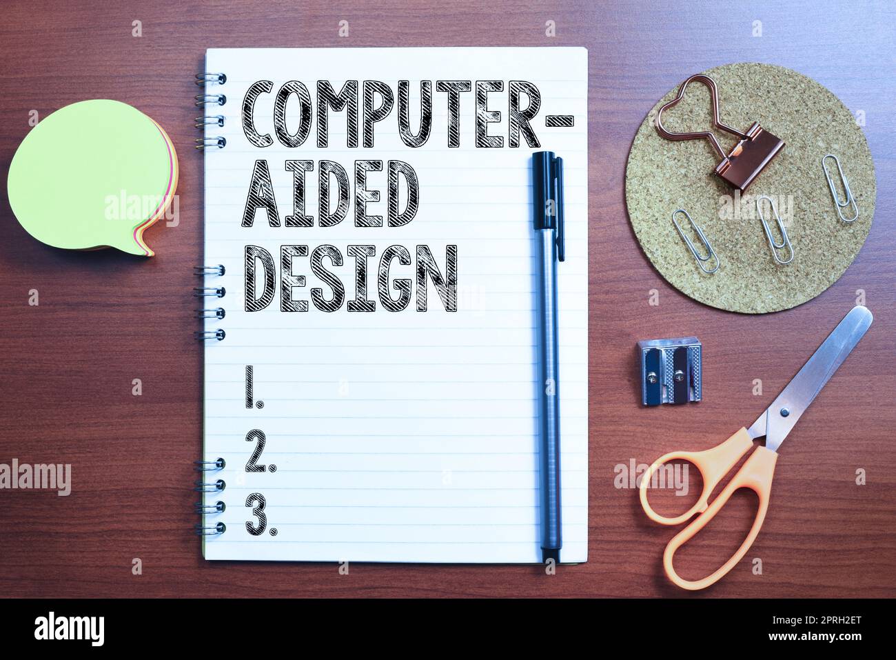 Hand writing sign Computer Aided Design. Concept meaning CAD industrial designing by using ...