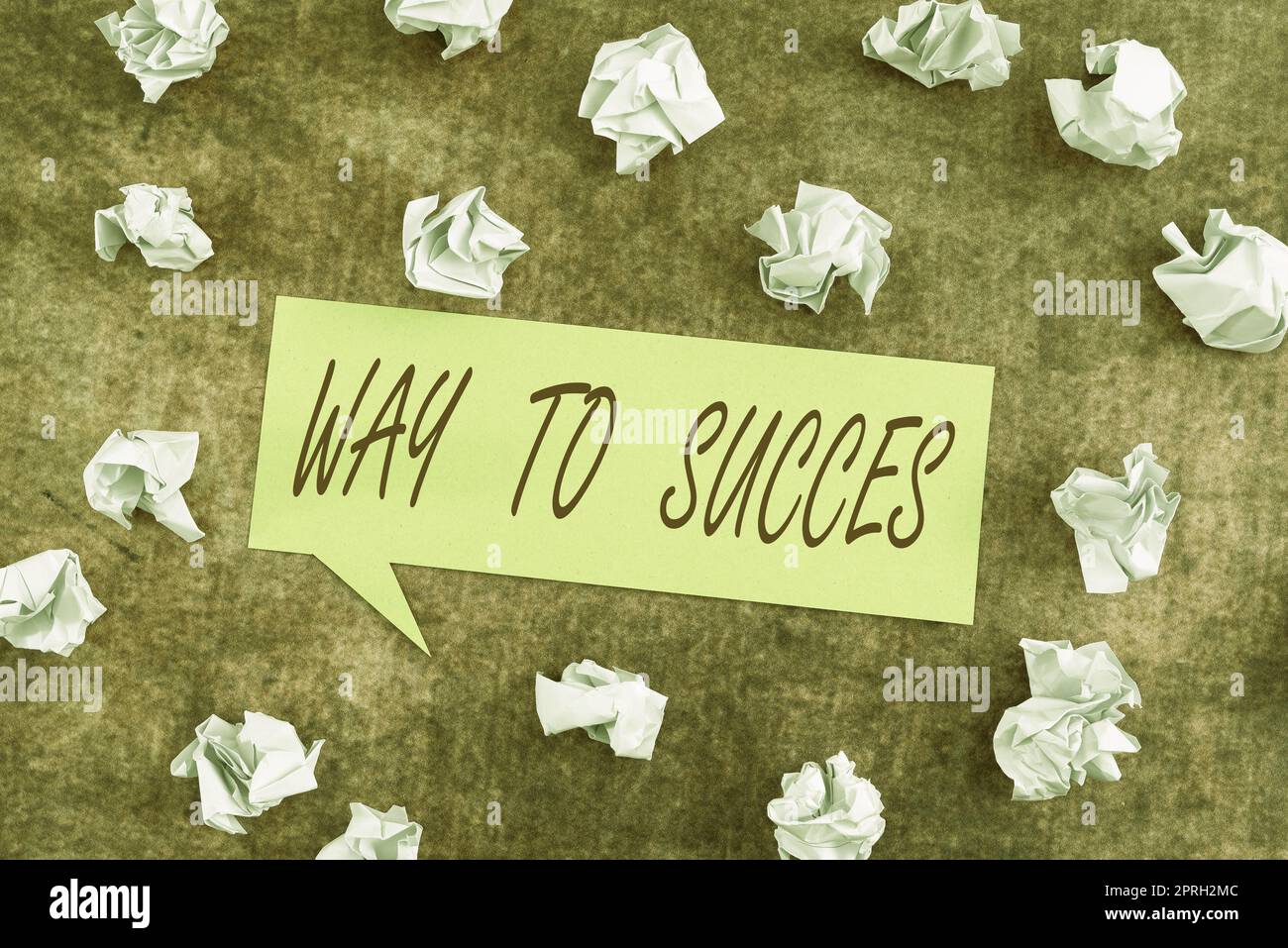 Hand writing sign Way To Success. Business concept On the right path to ...