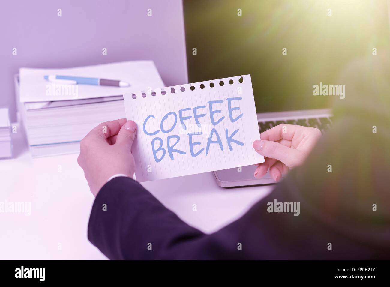 Writing displaying text Coffee Break, Word Written on short time ...