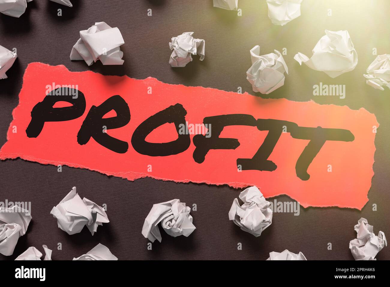 Hand writing sign Profit, Conceptual photo the difference between the ...