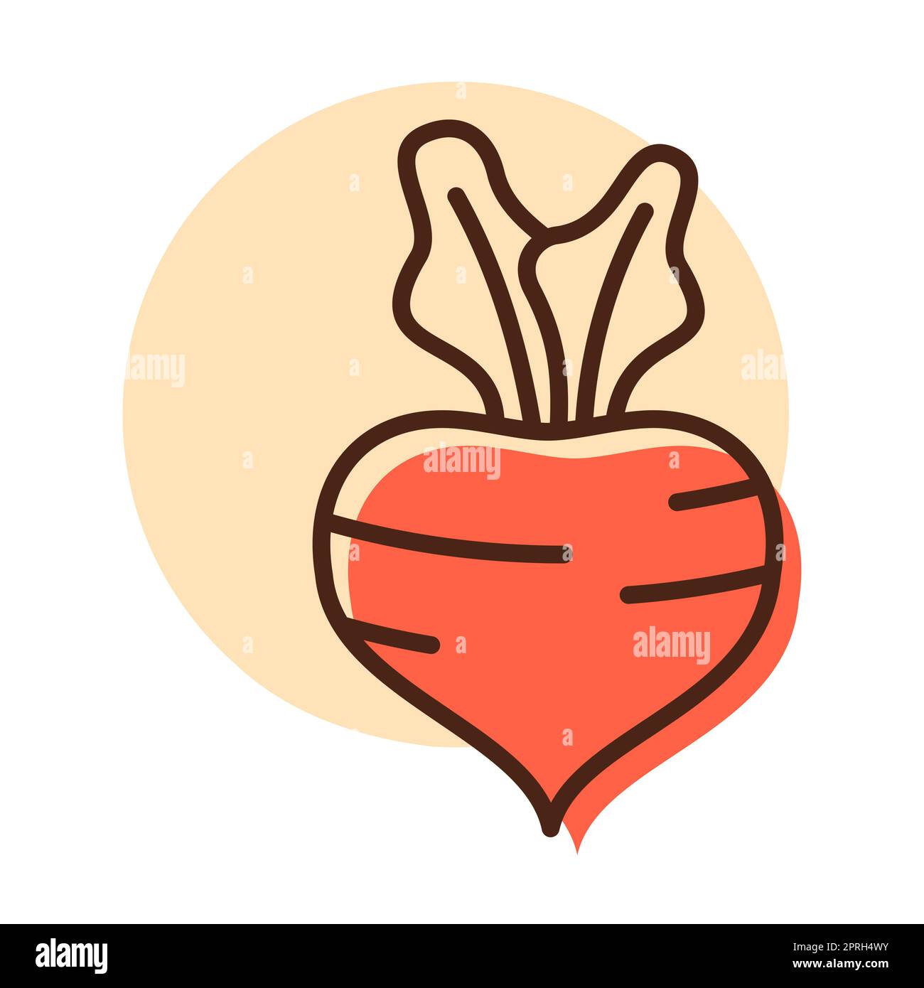 Beetroot isolated vector icon. Vegetable sign. Graph symbol for food ...