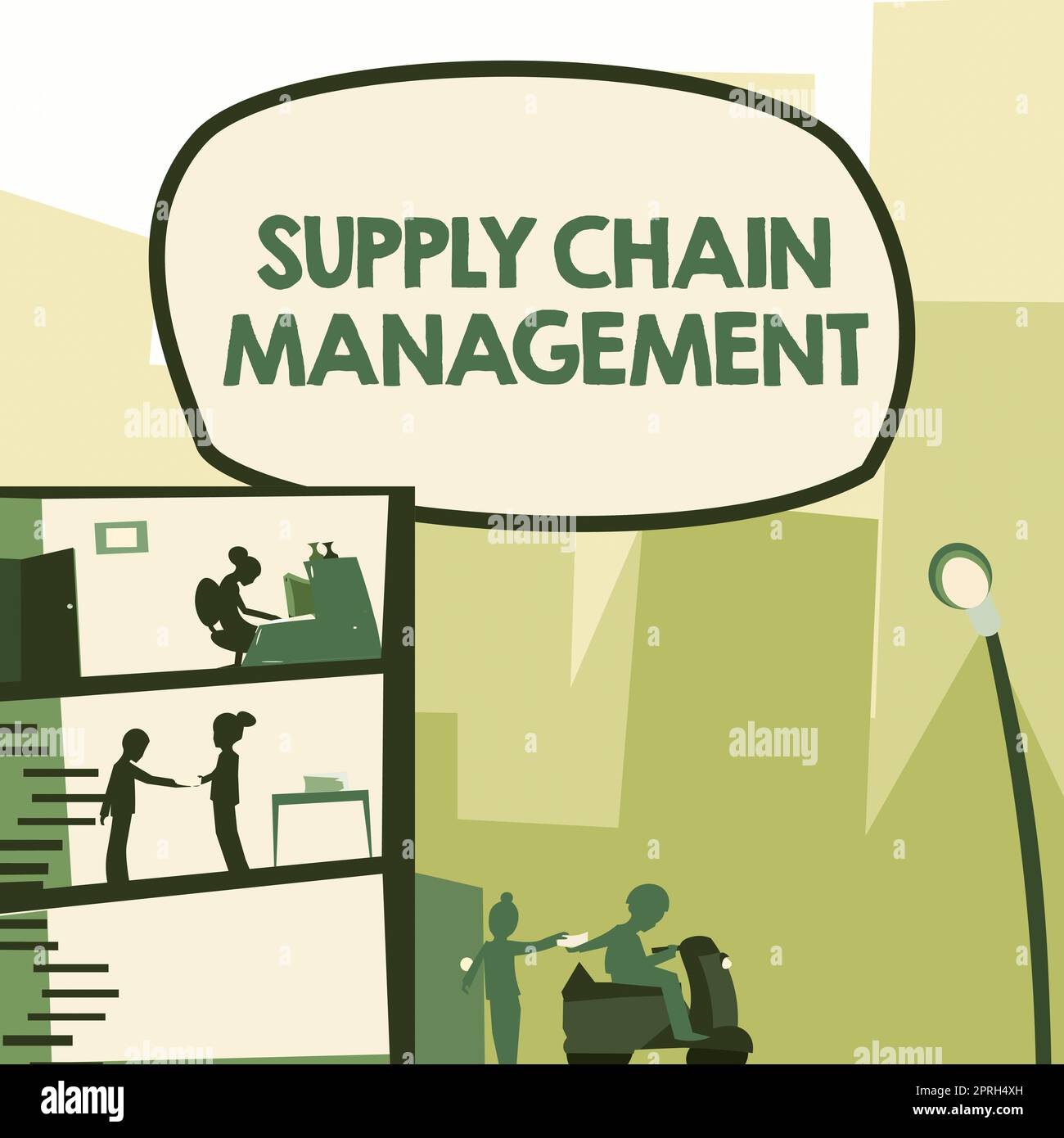 Handwriting text Supply Chain Management, Word Written on Aspects of ...