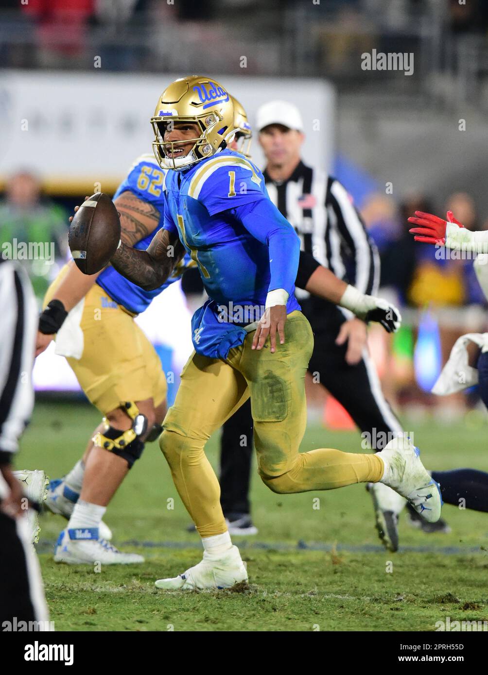 (FILE PHOTOS).former UCLA Bruins quarterback (1) Dorian Thompson ...