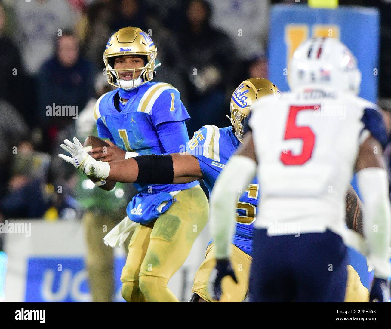 (FILE PHOTOS).former UCLA Bruins quarterback (1) Dorian Thompson ...