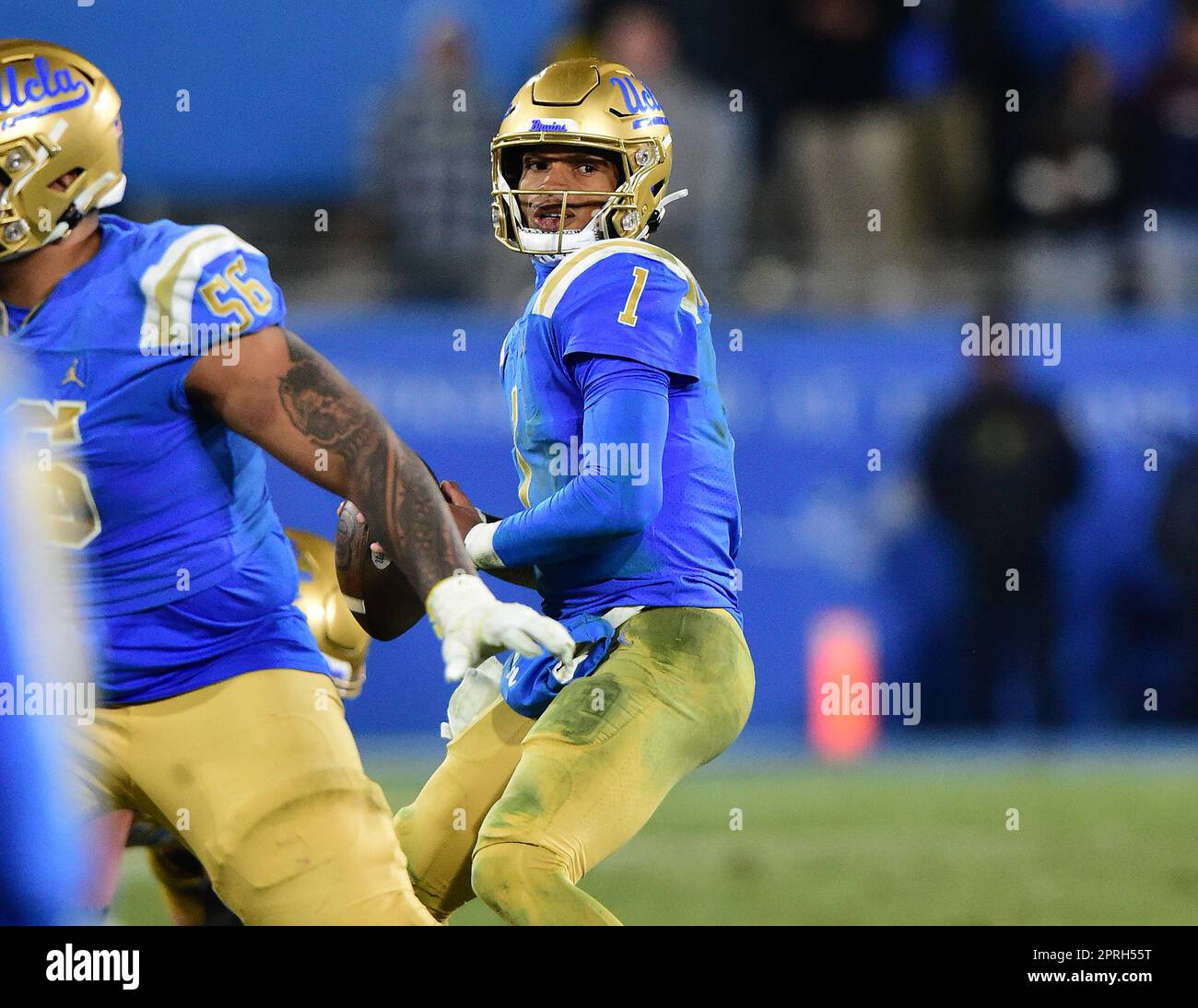 (FILE PHOTOS).former UCLA Bruins quarterback (1) Dorian Thompson ...