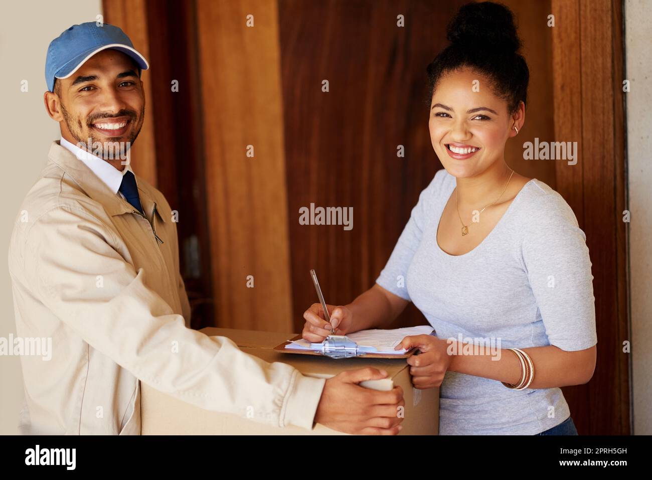 Delivered to home hi-res stock photography and images - Alamy