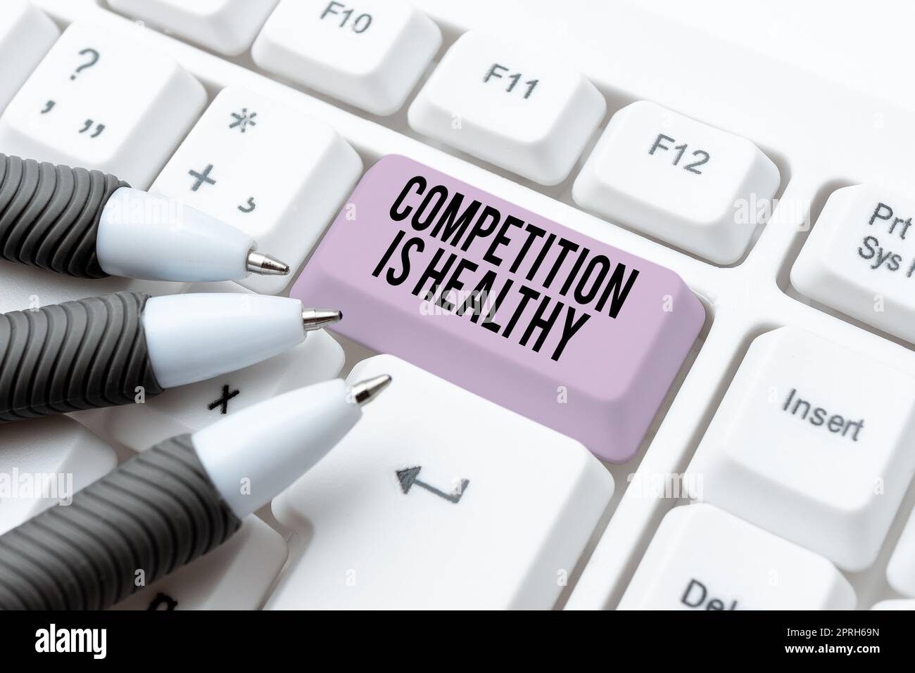 Hand writing sign Competition Is Healthy, Business approach Rivalry is ...