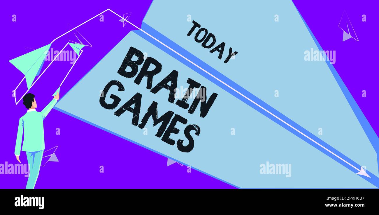 Hand writing sign Brain Games, Concept meaning psychological tactic to ...