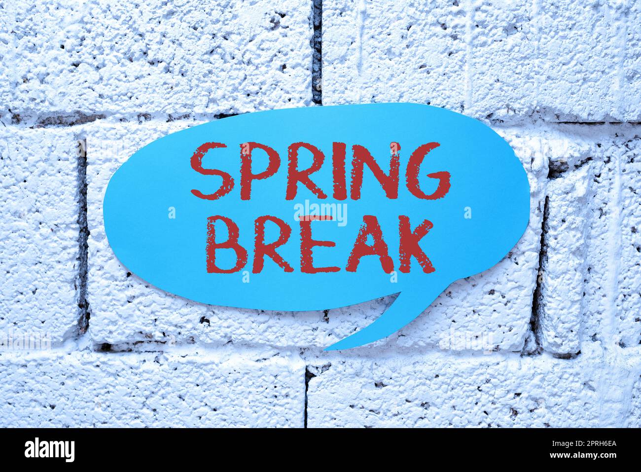Hand writing sign Spring Break, Word Written on Vacation period at ...
