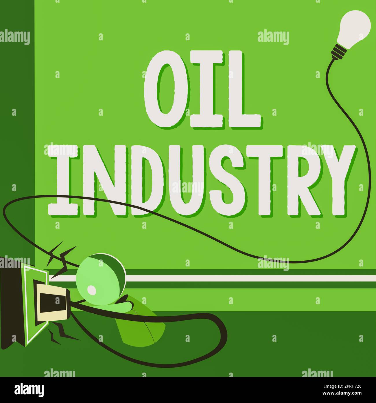Sign displaying Oil Industry, Word for Exploration Extraction Refining ...